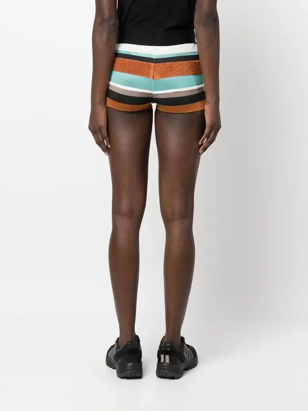 Palm Angels Logo Waistband Knitted Shorts