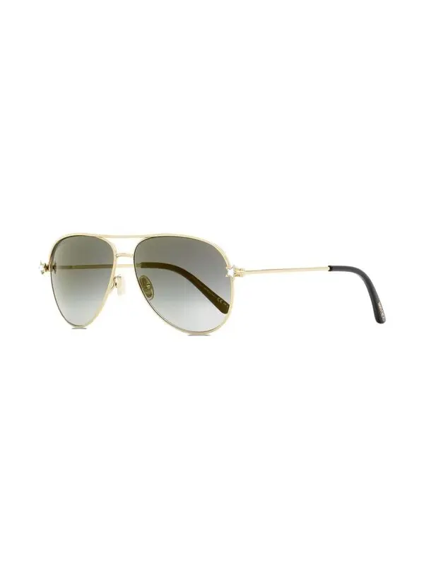 JIMMY CHOO Sansa Pilot-frame Sunglasses