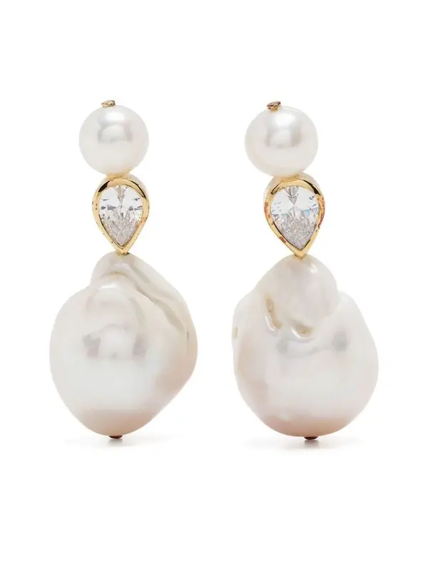 Completedworks Pulp Pearl Drop Earrings - White