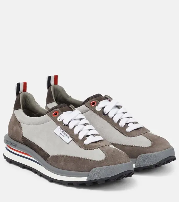 Thom Browne Tech Runner Suede Sneakers