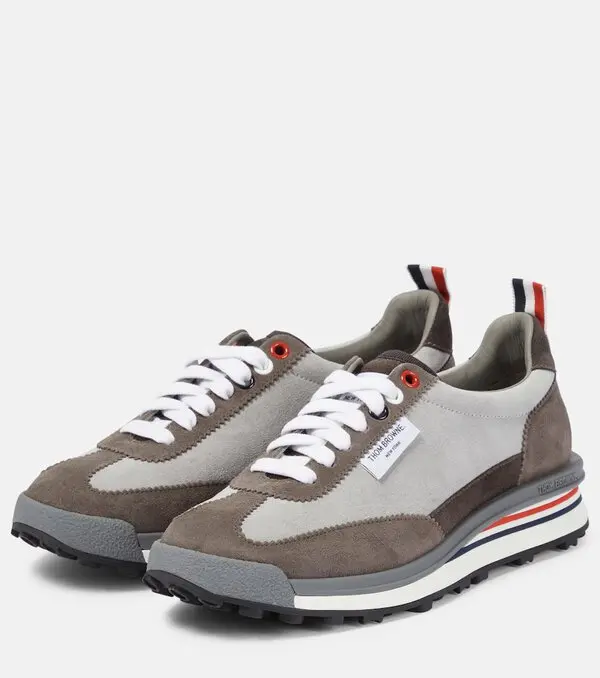 Thom Browne Tech Runner Suede Sneakers