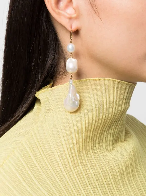 JIL SANDER Pearl Drop Earrings