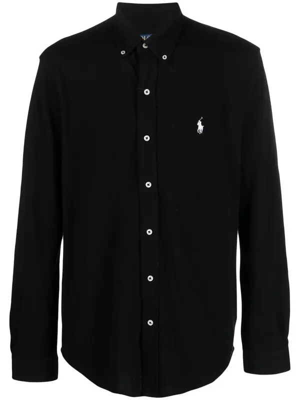 Polo Ralph Lauren Polo Pony Button-collar Shirt - Black