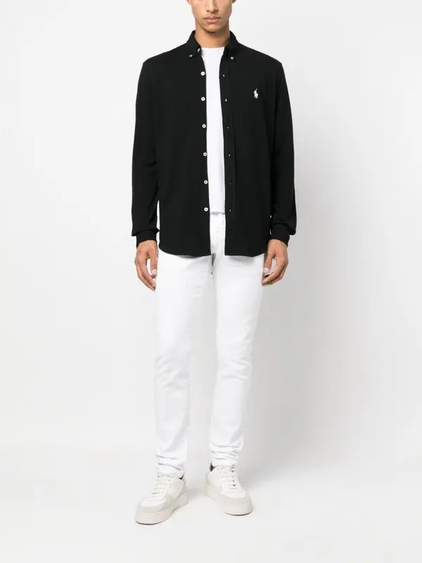 Polo Ralph Lauren Polo Pony Button-collar Shirt - Black