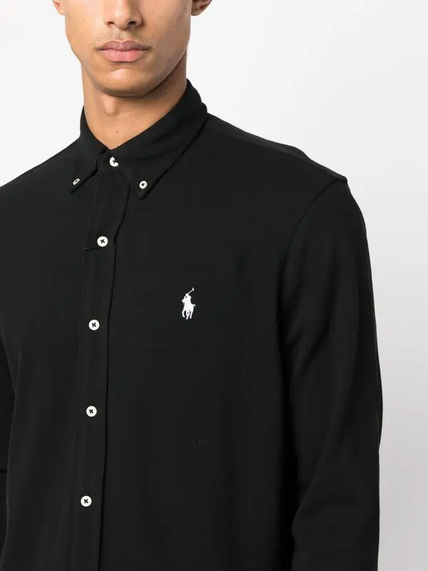 Polo Ralph Lauren Polo Pony Button-collar Shirt - Black
