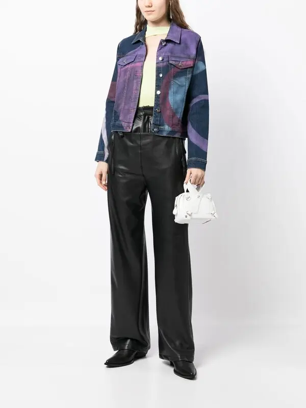 MADISON MAISON Graphic-print Denim Trucker Jacket