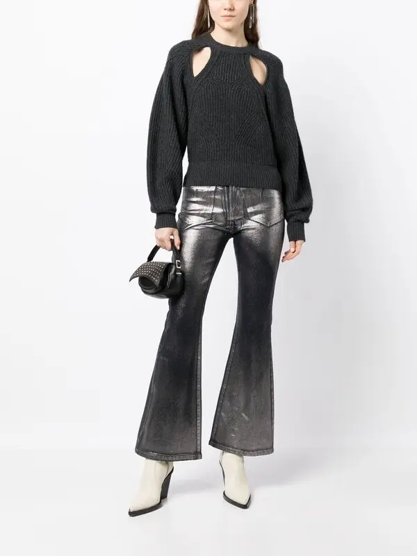 MADISON MAISON Metallic Laminated Jeans