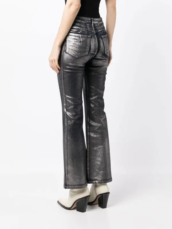 MADISON MAISON Metallic Laminated Jeans