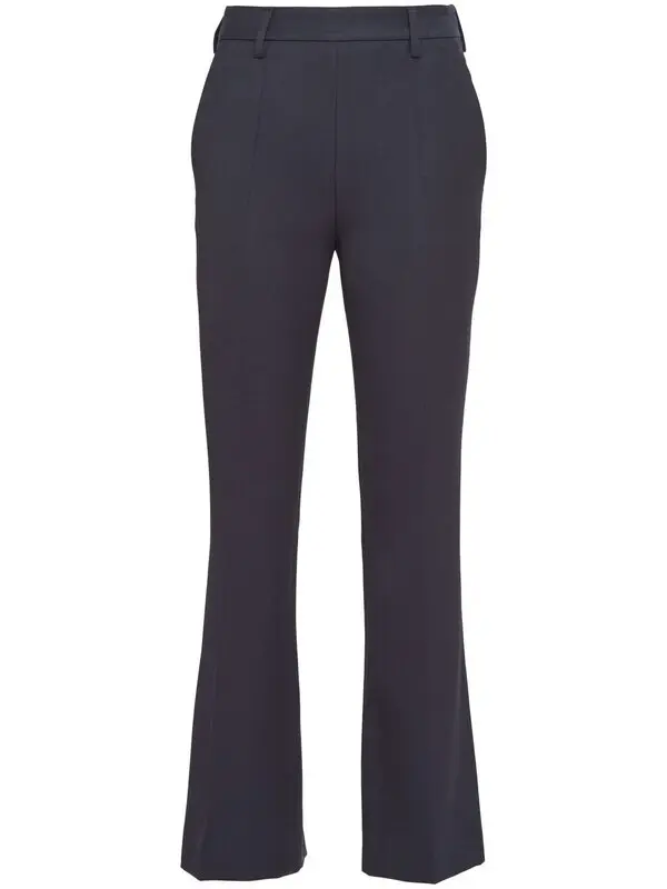 Prada Gabardine Wool Flared Trousers
