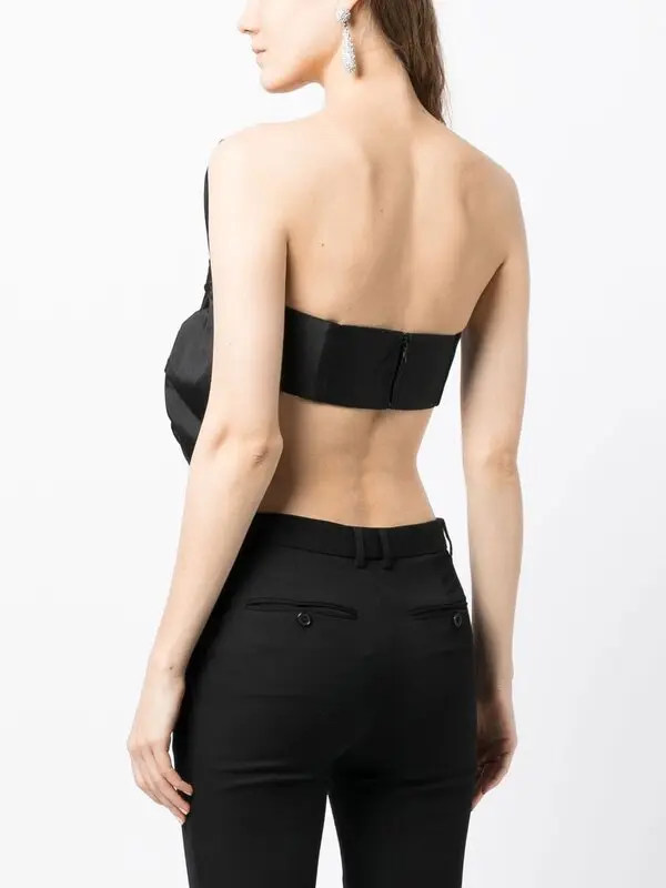 BAMBAH Cropped Bow Tube Top