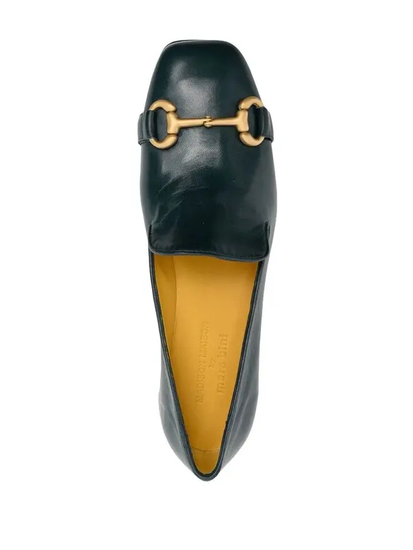 MADISON MAISON 15mm Square-toe Horsebit Loafers - Blue