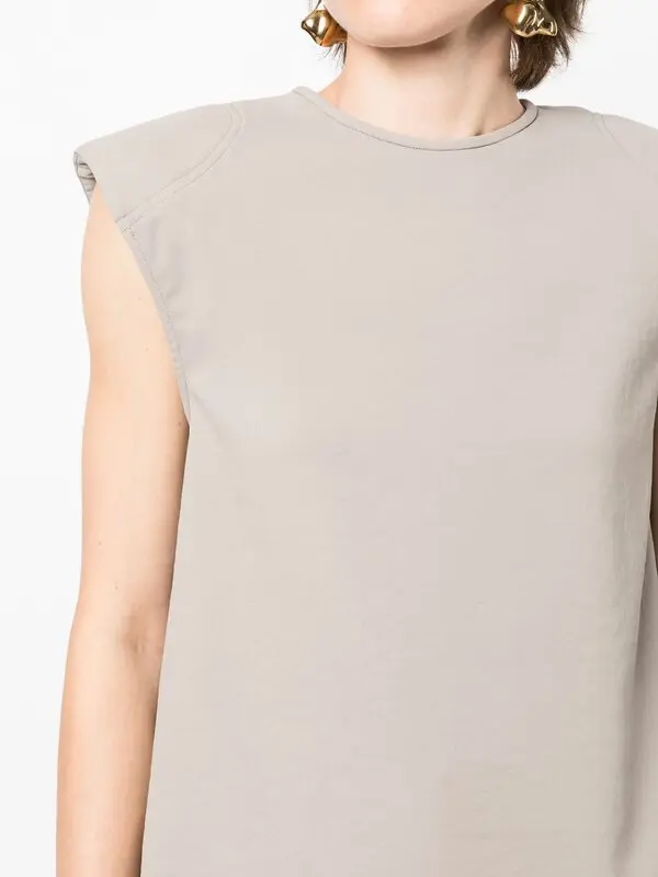 Tibi Padded-shoulder Tank Top