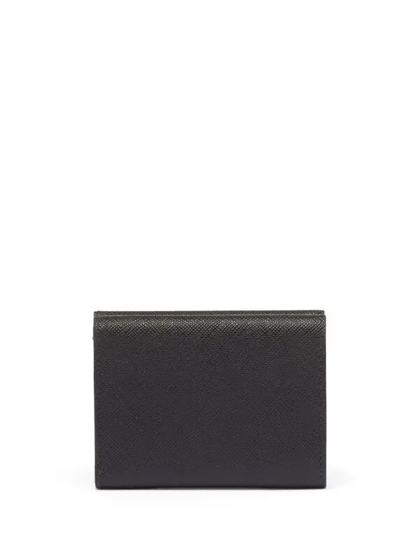 Prada Small Logo-plaque Leather Wallet