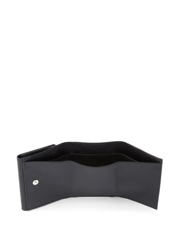 Prada Small Logo-plaque Leather Wallet
