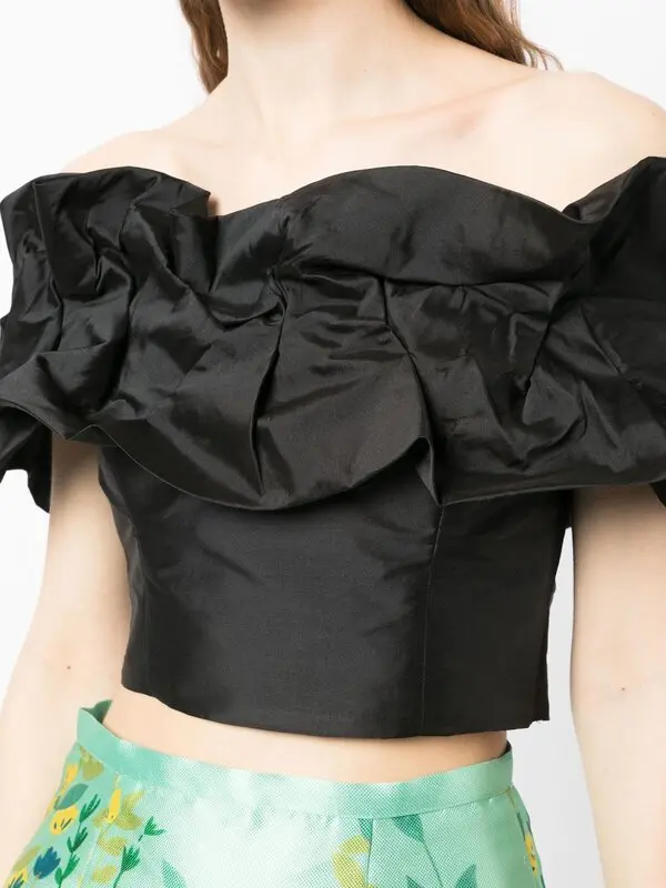 BAMBAH Ruched Off-shoulder Top