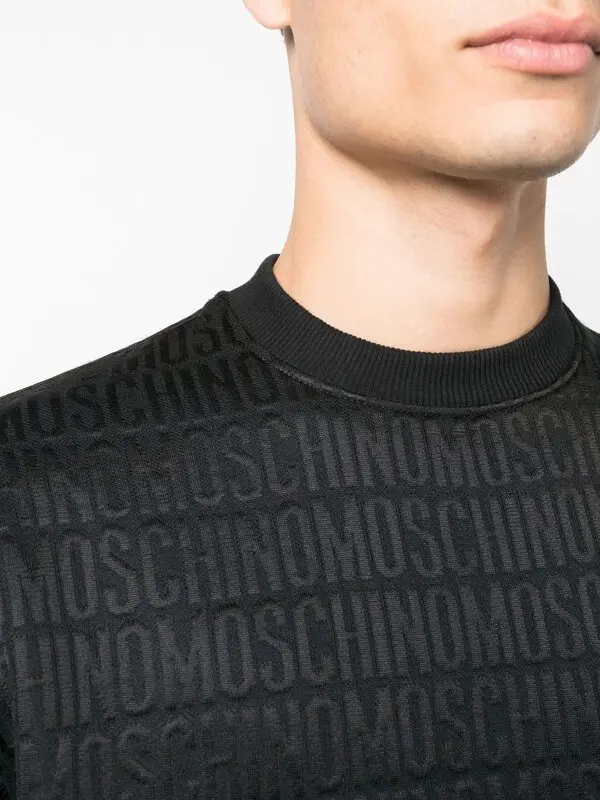 Moschino Jacquard Logo Jumper