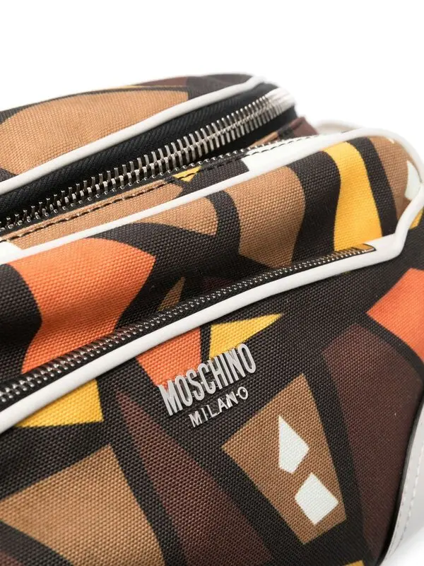 Moschino Abstract Pattern Belt Bag