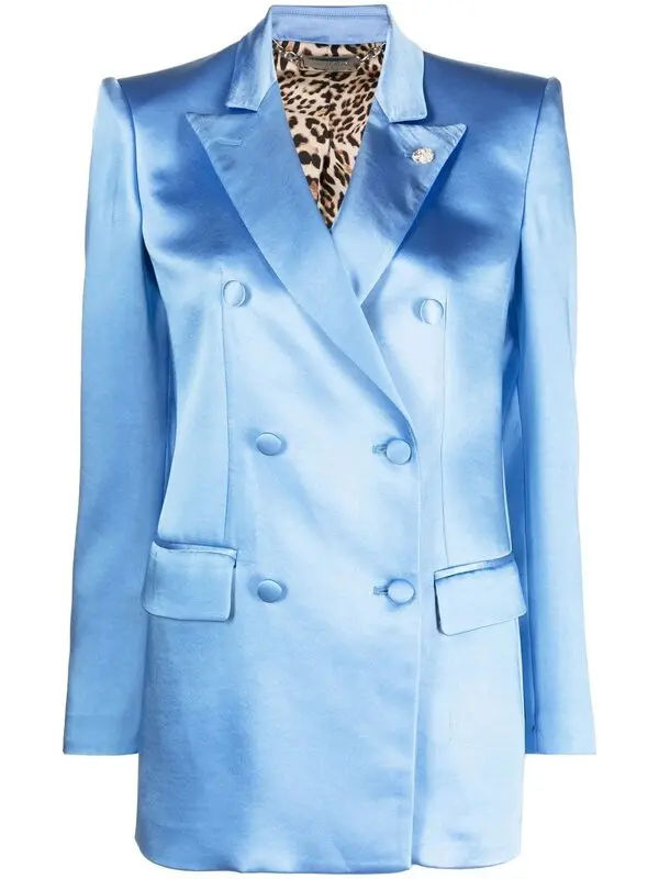Philipp Plein Double-breasted Blazer - Blue