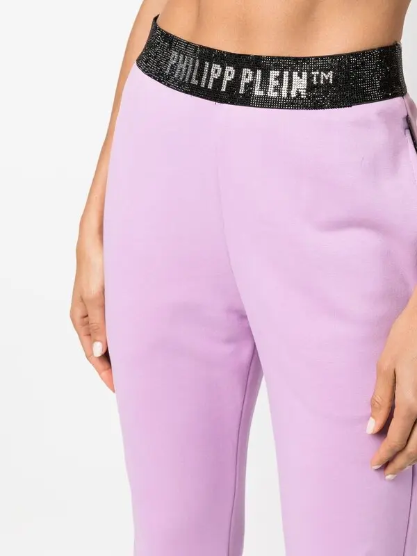 Philipp Plein Logo-waistband Track Trousers - Purple