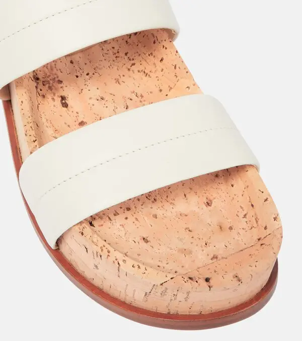 Gabriela Hearst Striker Leather Sandals - White