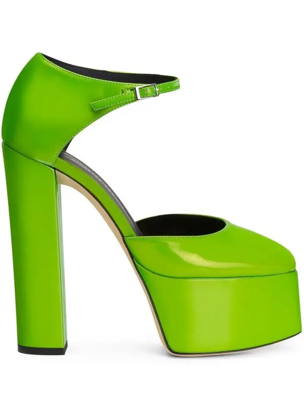 GIUSEPPE ZANOTTI Platform Pumps - Green