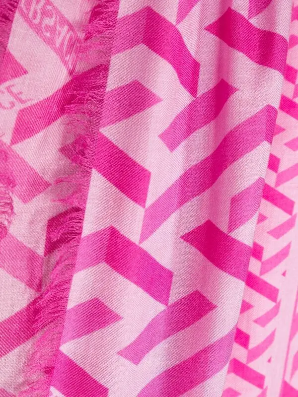 Versace All-over Monogram-print Scarf
