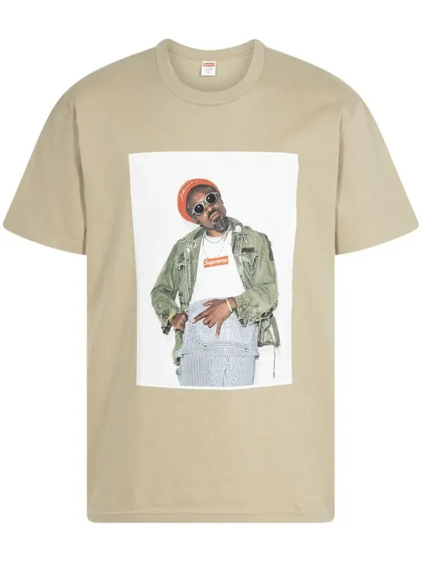 Supreme Andre 3000 Photograph-print T-shirt - Neutrals
