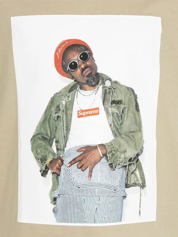 Supreme Andre 3000 Photograph-print T-shirt - Neutrals