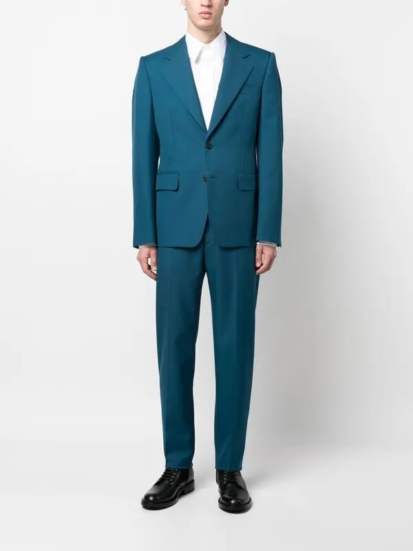 Alexander McQueen Tailored Single-breasted Blazer - Blue