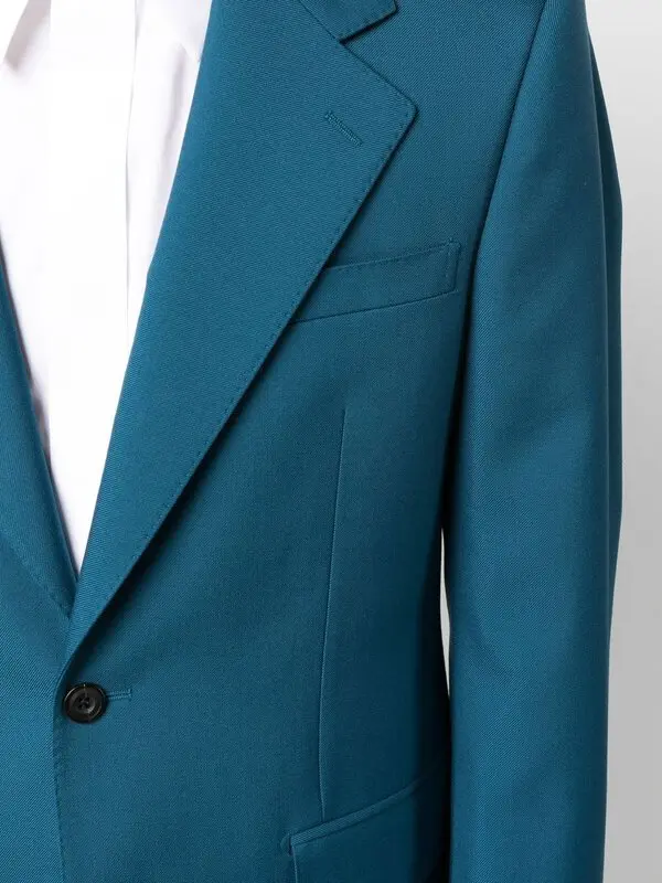 Alexander McQueen Tailored Single-breasted Blazer - Blue