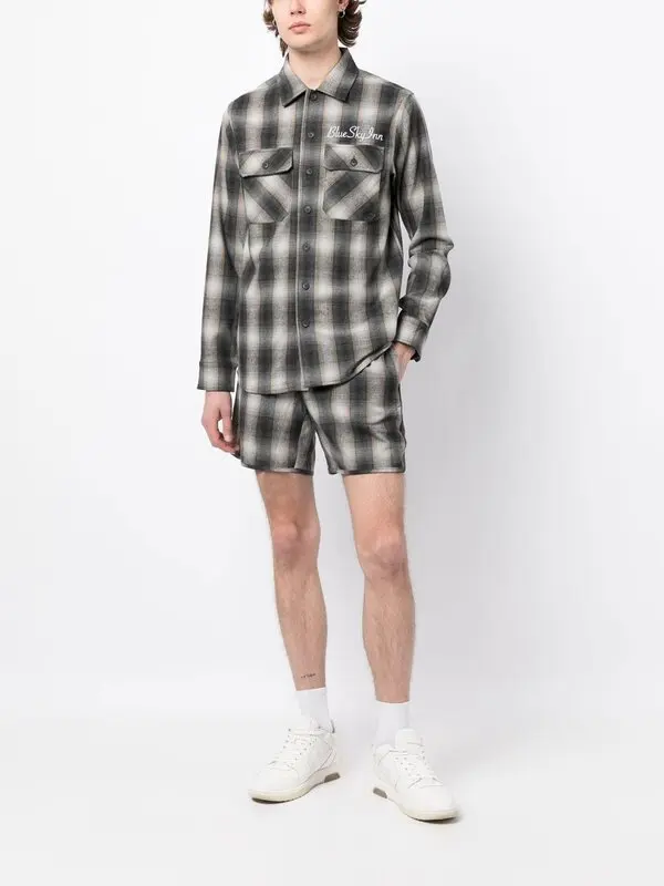 BLUE SKY INN Check Pattern Shorts