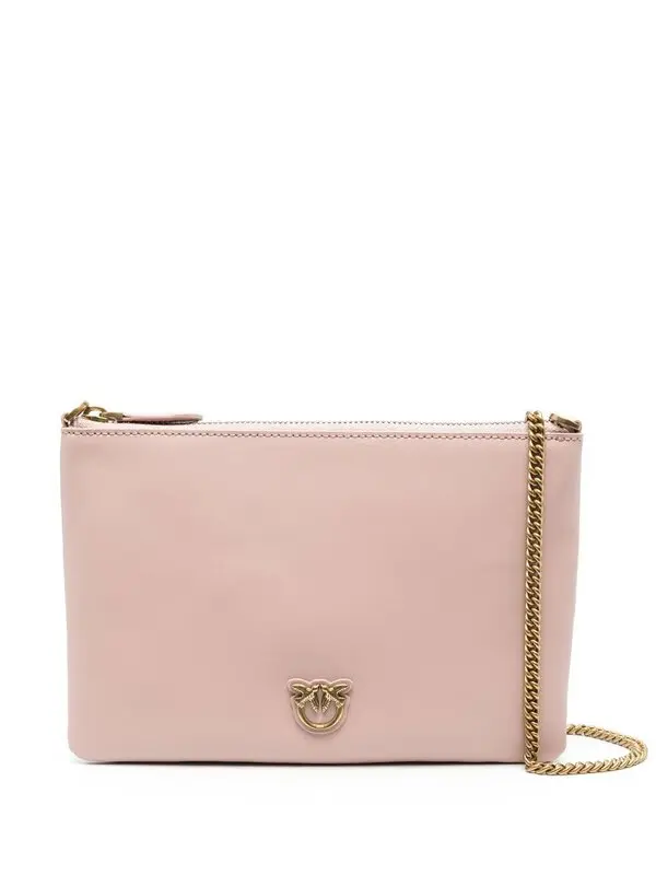 Pinko Logo-plaque Leather Satchel Bag