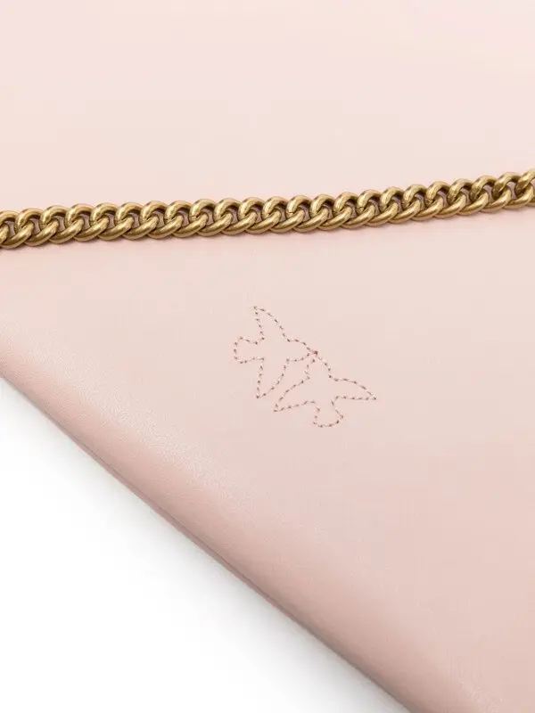 Pinko Logo-plaque Leather Satchel Bag