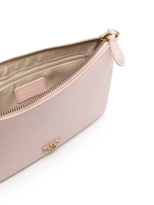 Pinko Logo-plaque Leather Satchel Bag