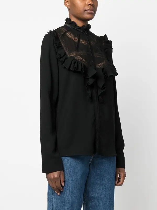 Dsquared2 Ruffled Long-sleeved Blouse