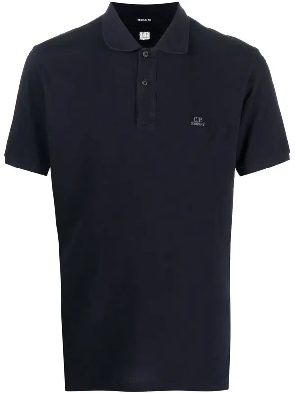 C.P. COMPANY Cotton Polo Shirt - Blue