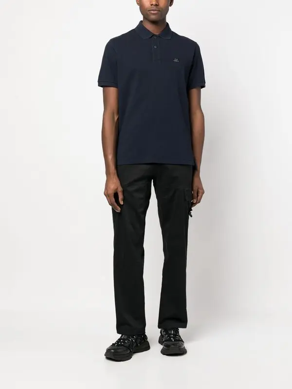 C.P. COMPANY Cotton Polo Shirt - Blue