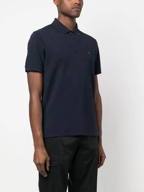 C.P. COMPANY Cotton Polo Shirt - Blue