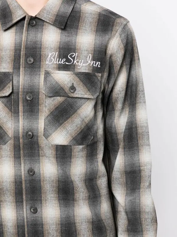 BLUE SKY INN Check-pattern Long-sleeve Shirt