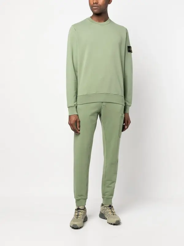 Stone Island Logo-patch Sweatshirt - Green