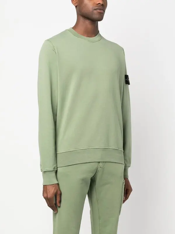 Stone Island Logo-patch Sweatshirt - Green