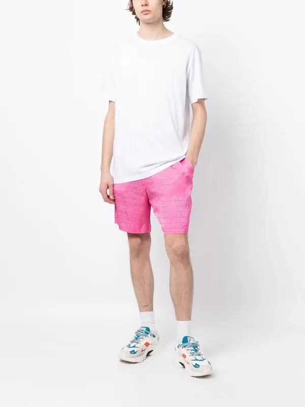 Moschino Print Track Shorts - Pink