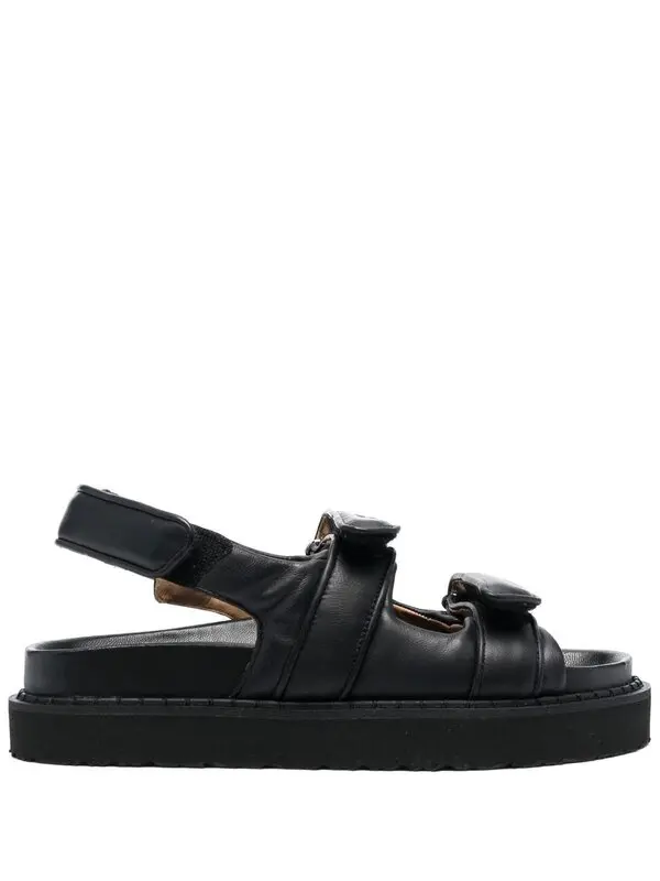 Isabel Marant Étoile Madee Leather Slingback Sandals - Black