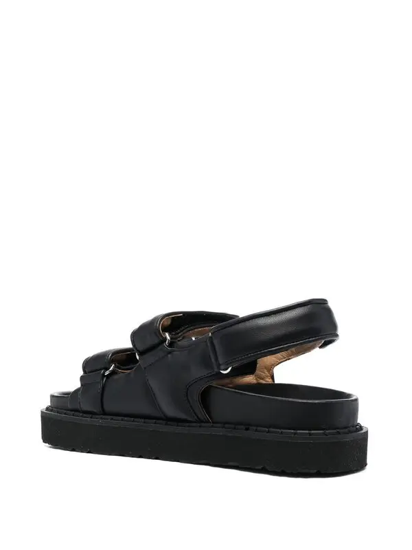 Isabel Marant Étoile Madee Leather Slingback Sandals - Black