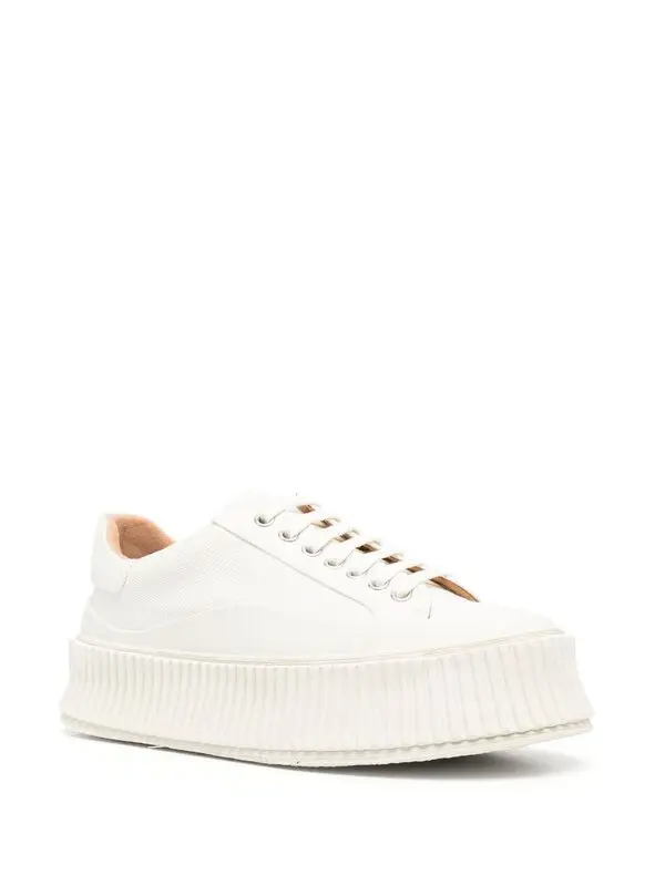 JIL SANDER Canvas Low-top Sneakers - Neutrals