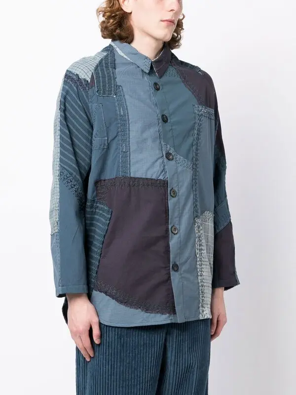 By Walid Miles Panelled Shirt Jacket