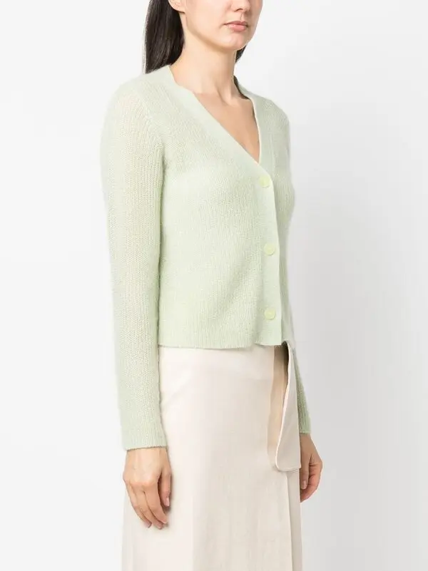 Vince Ribbed-knit V-neck Cardigan