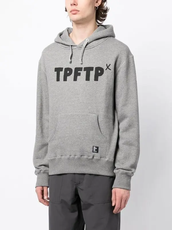 THE POWER FOR THE PEOPLE Logo Print Drawstring Hoodie