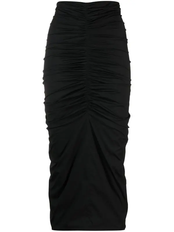 Philosophy Di Lorenzo Serafini Gathered Detailing Midi Skirt