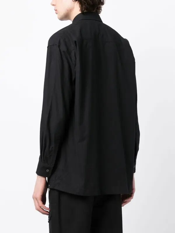 THE POWER FOR THE PEOPLE Button Placket Long-sleeve Shirt